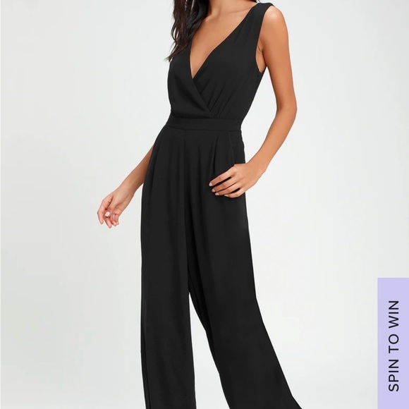 Lulus | Pants & Jumpsuits | Lulus Black Lace Jumpsuit | Poshmark